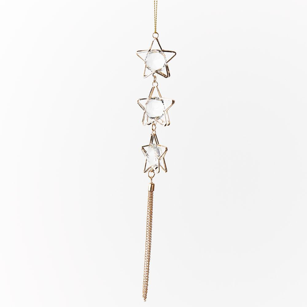 Ornament Star Crystal Gold 20cml – Floral Interiors Shop