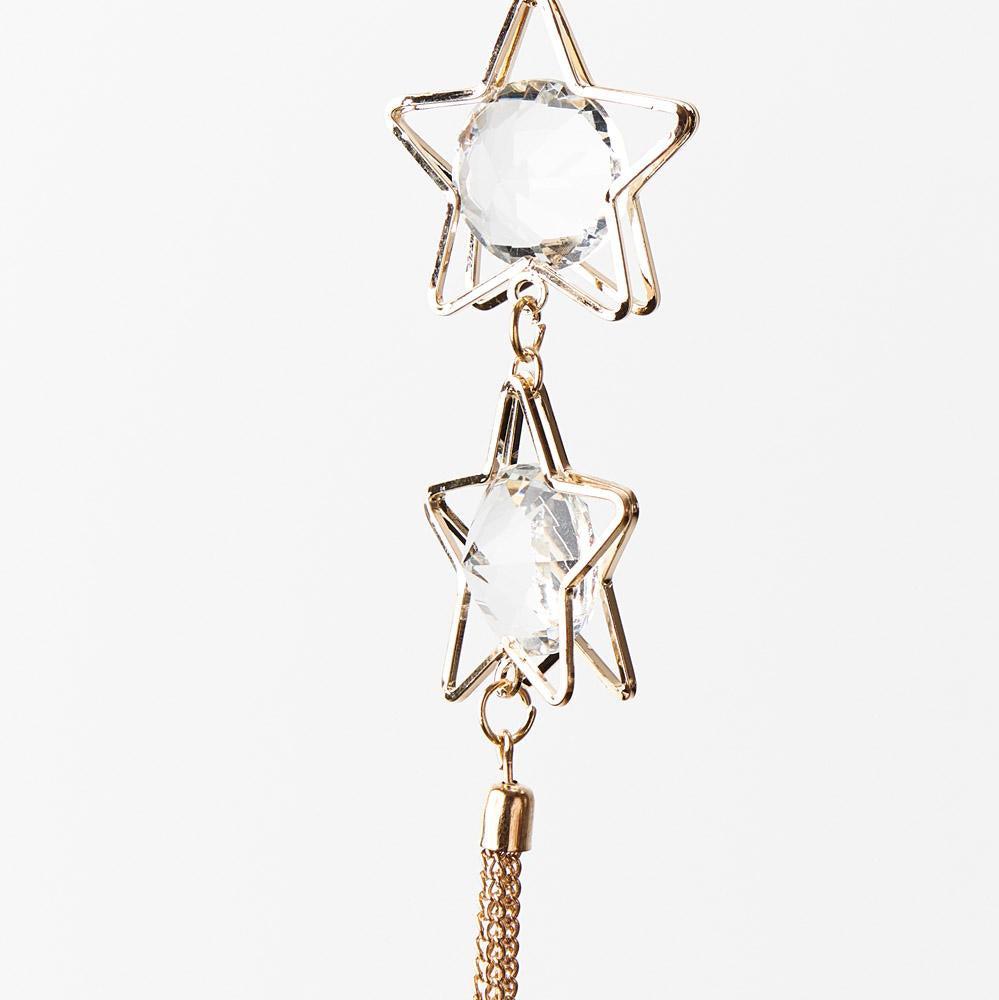 Ornament Star Crystal Gold 20cml – Floral Interiors Shop